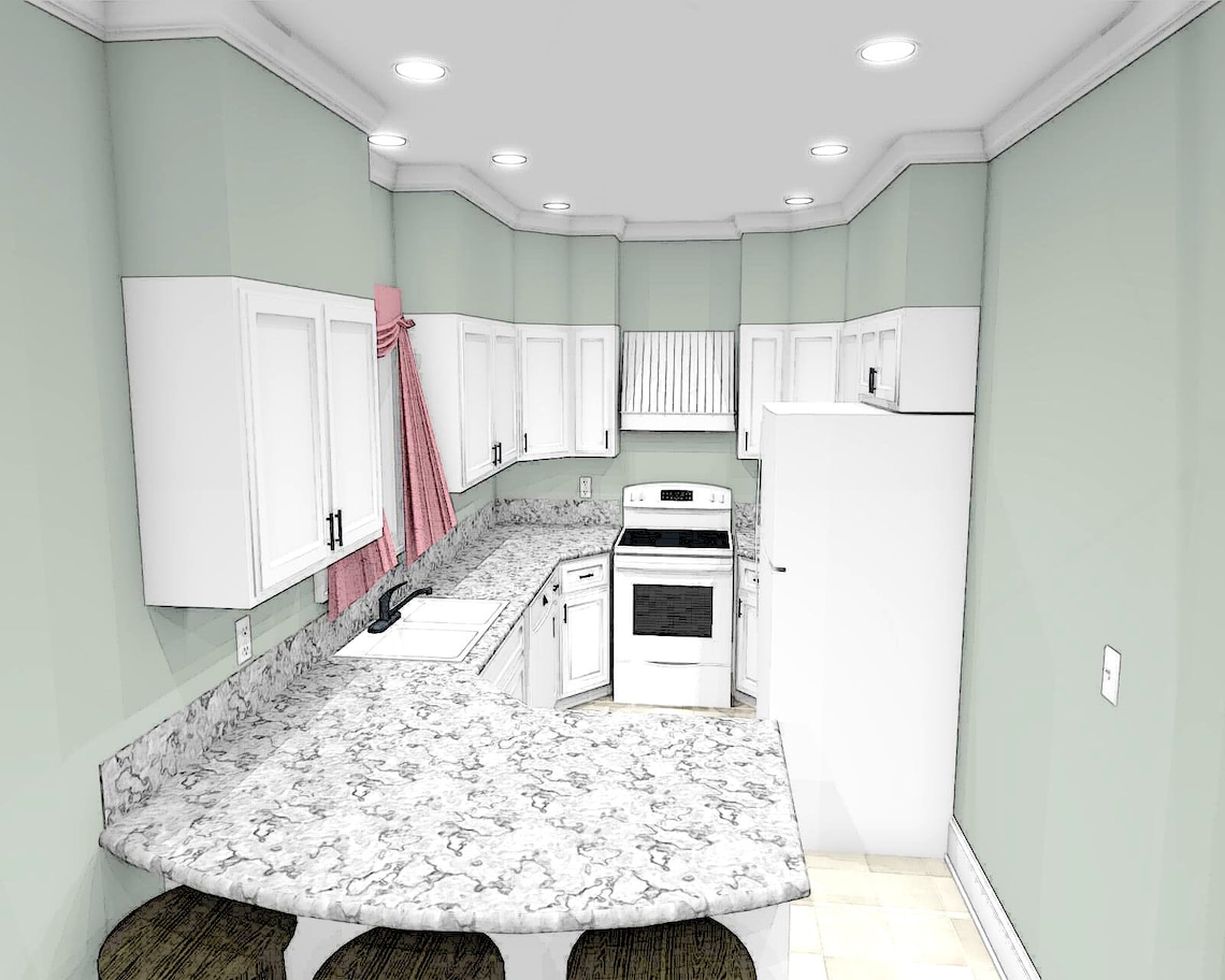 700 Square Foot One Bedroom One Bathroom Floor Plan One Story - Etsy