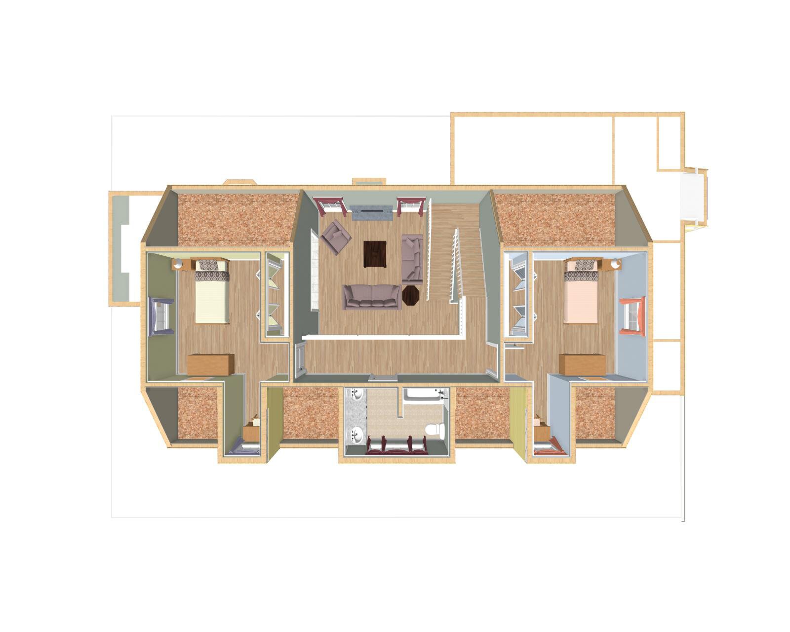 2500 Square Foot Four Bedroom Three and a Half Bathroom Farmhouse Floor ...