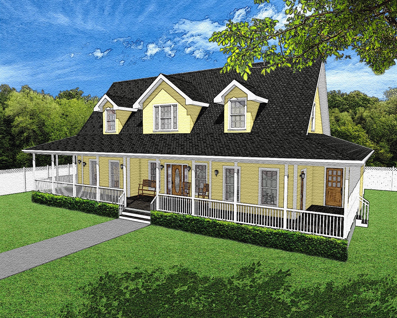 Wrap Around Porch Home Designs