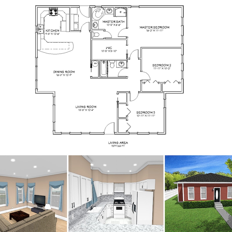 30x50 Floor Plan - Etsy