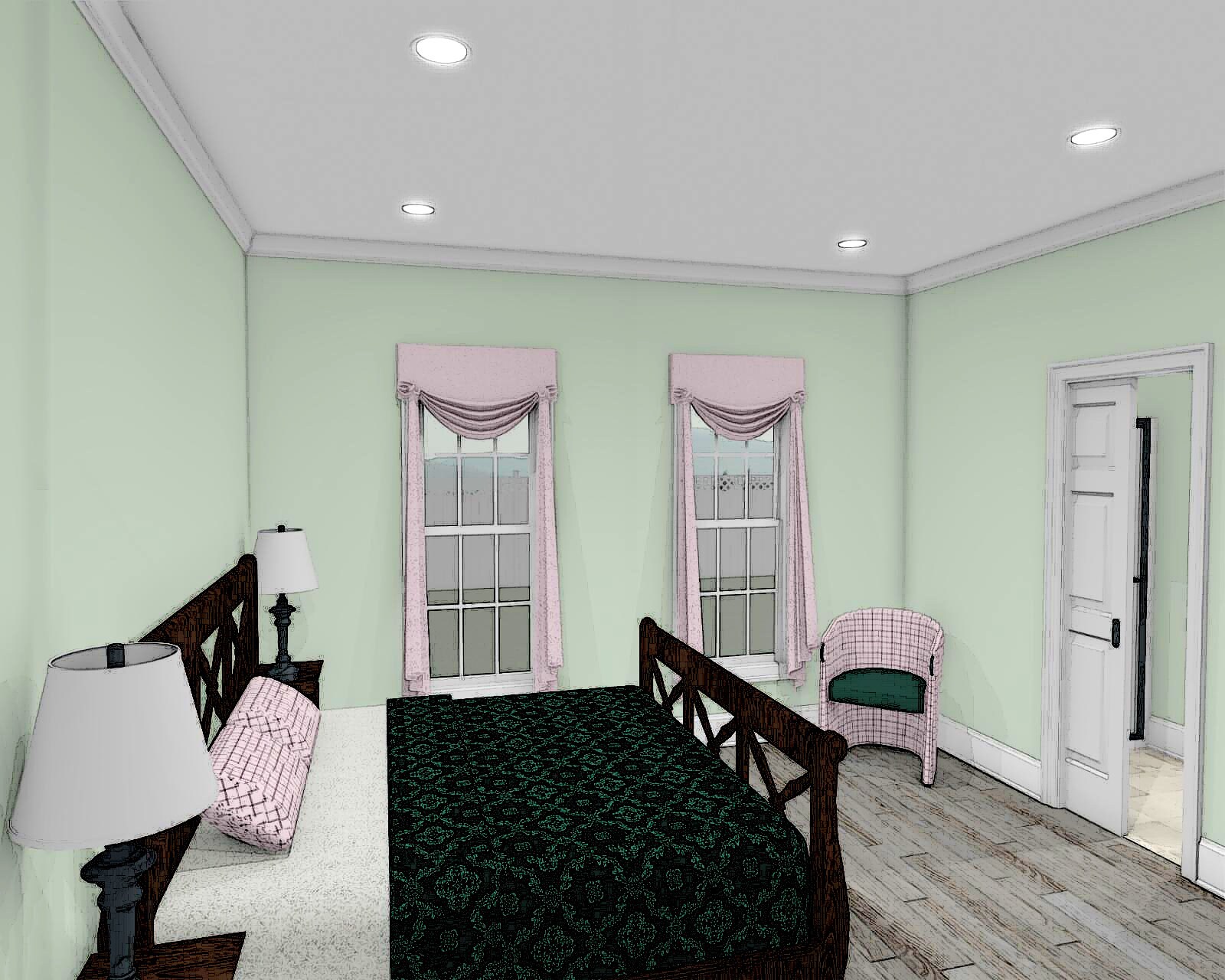 3 Bedroom Traditional Cape Cod Style House Plans, Two Story ...