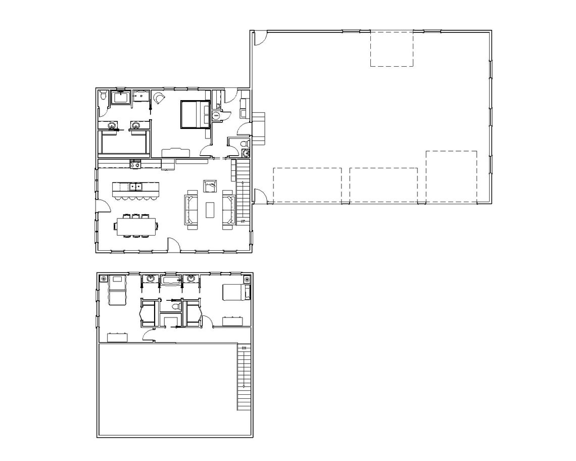Three Bedroom Traditional Cape Cod Style Floor Plan Two Story ...