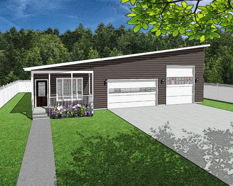 700 Square Foot One Bedroom One Bathroom Garage Apartment Floor Plan ...