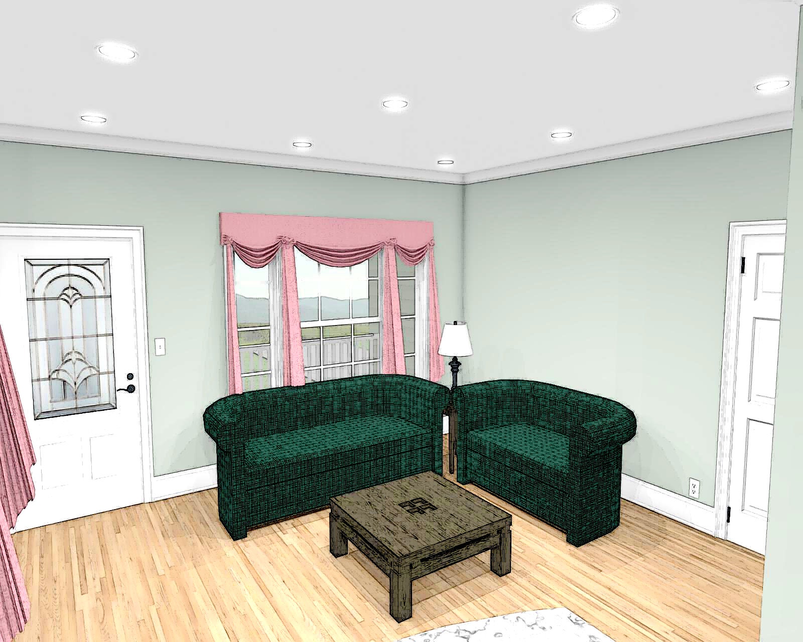 1 Bed 1 Bath 700 SF 29x50 House Plans, 1 Car Garage, Front Porch ...