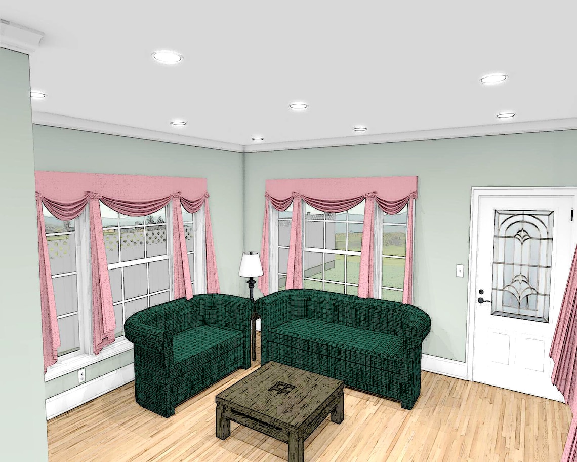 700 Square Foot One Bedroom One Bathroom Floor Plan One Story - Etsy