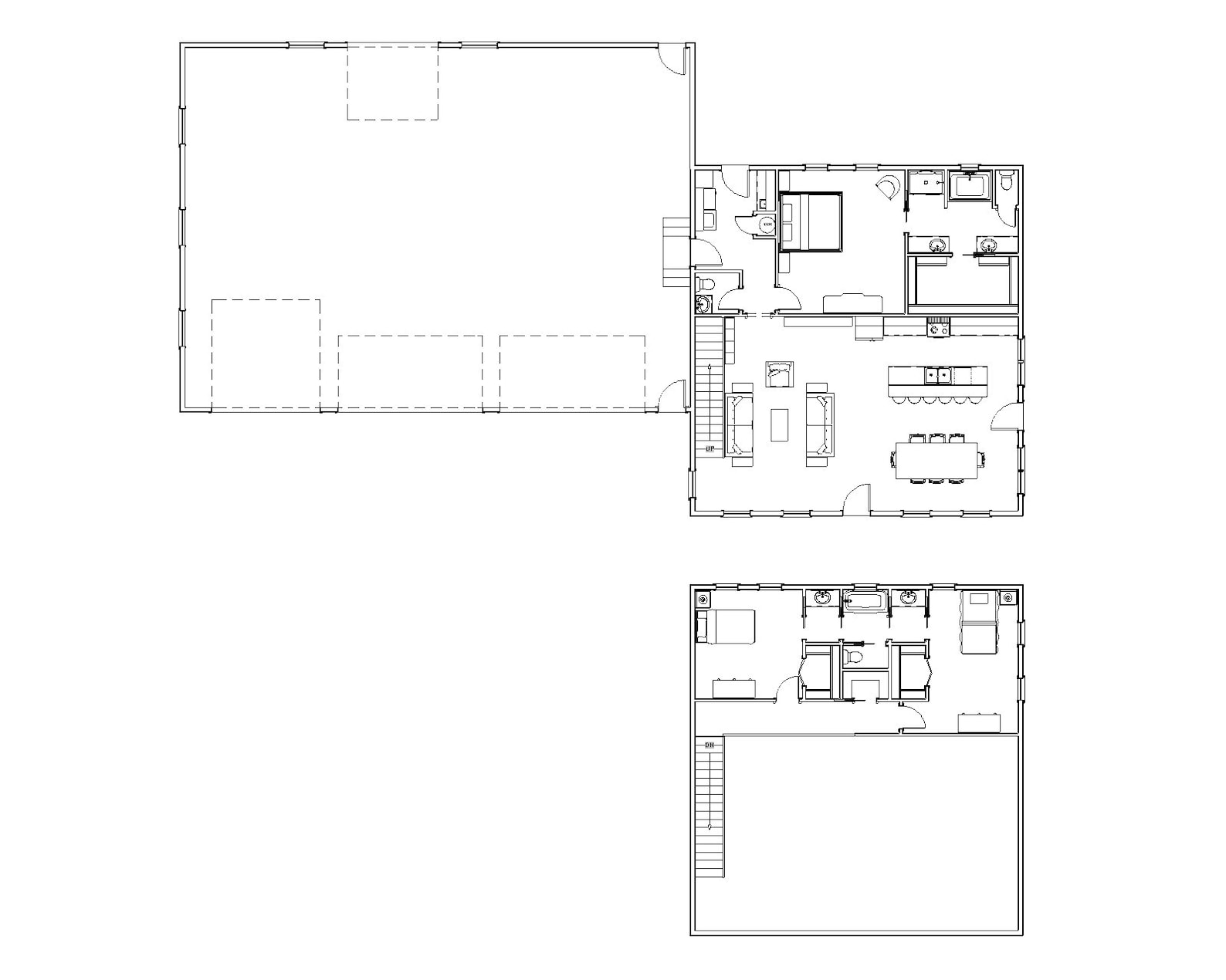 3 Bedroom Traditional Cape Cod Style House Plans, Two Story ...