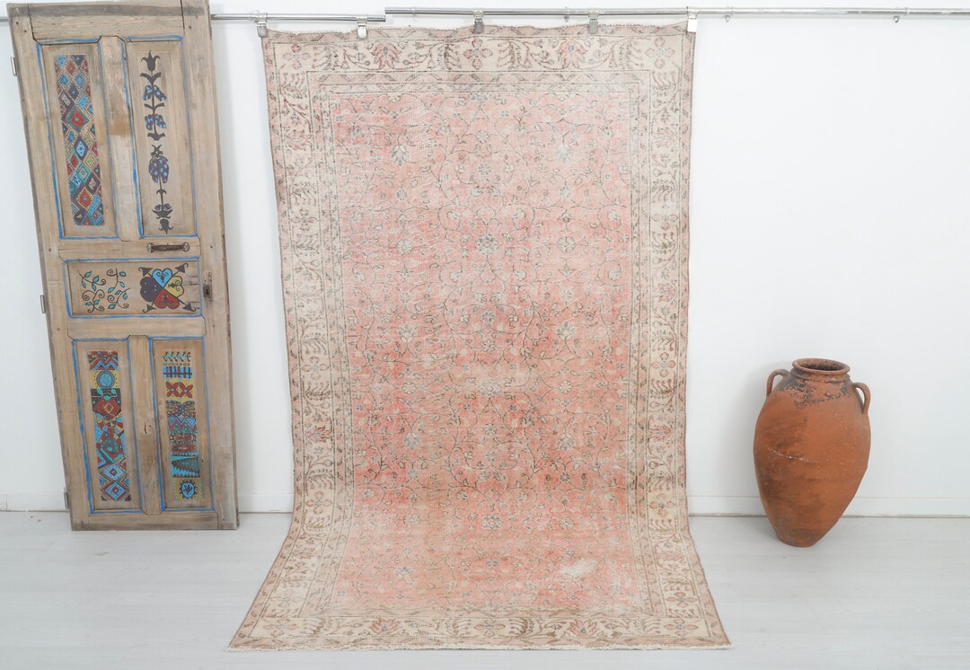 5x9 Soft Carpet, Vintage Rug 5x9, Handknotted Area Rug, Rug for Living ...