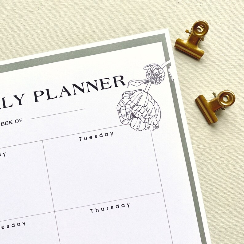 Weekly Planner Printable Pdf A4, Printable Weekly Planner, A4 Pdf ...