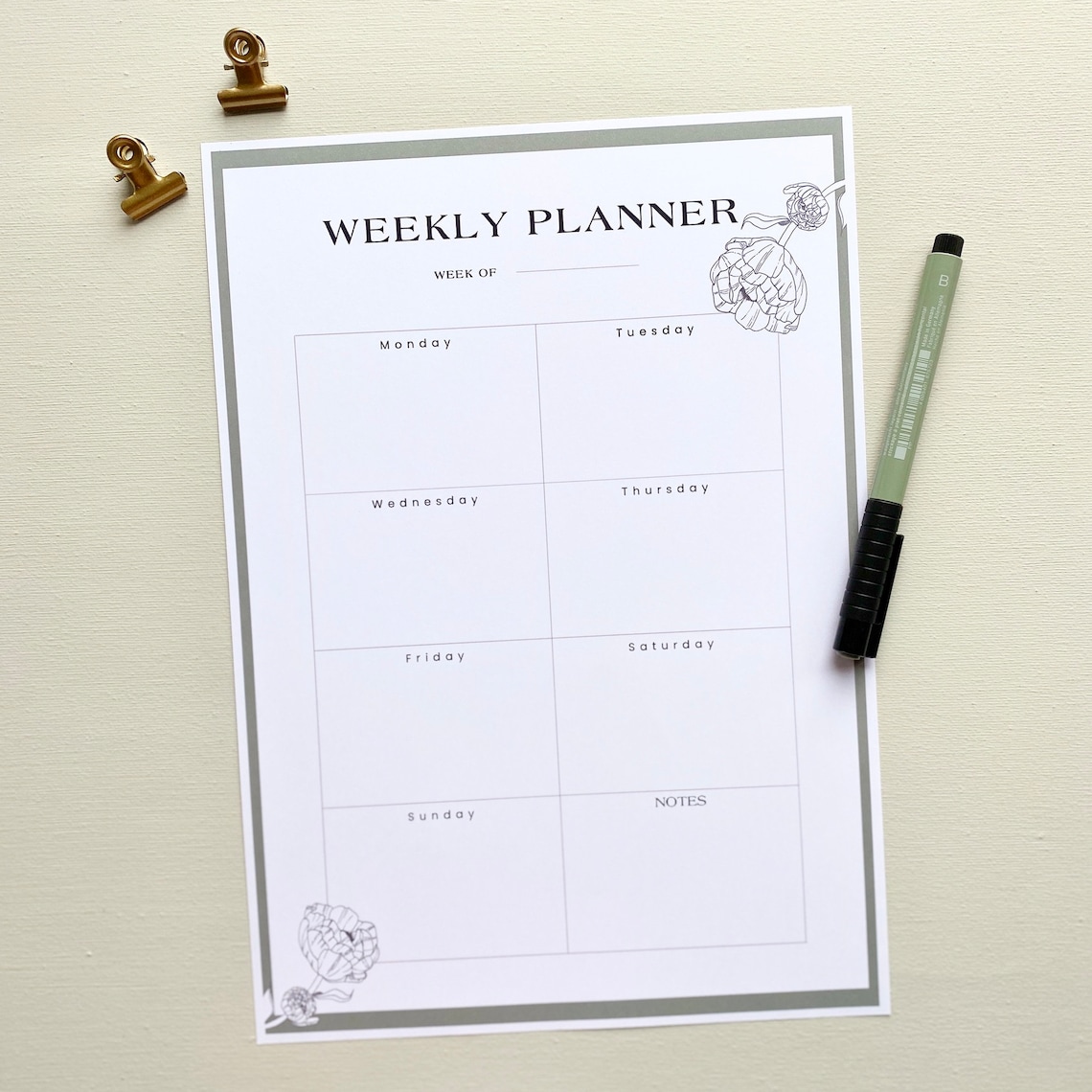 Weekly Planner Printable Pdf A4, Printable Weekly Planner, A4 Pdf ...