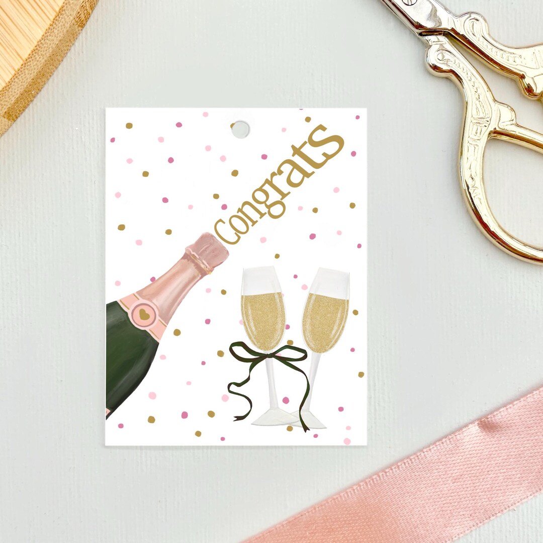 Gift Tag Congrats, Small Gift Cards, Cards for Gifts, Gift Tag ...