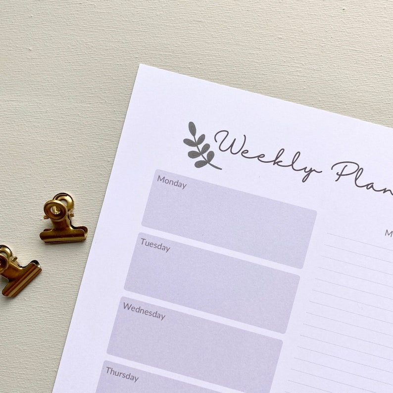 Weekly Planner Printable Pdf A4, Printable Weekly Planner, A4 Pdf ...