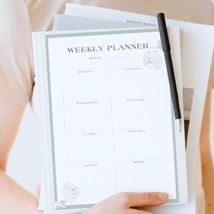 Weekly Planner Printable Pdf A4, Printable Weekly Planner, A4 Pdf ...