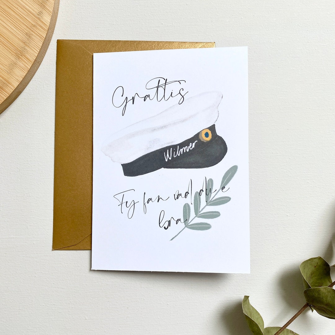 Personalised Graduation Card – Custom Student Card – Swedish Student ...