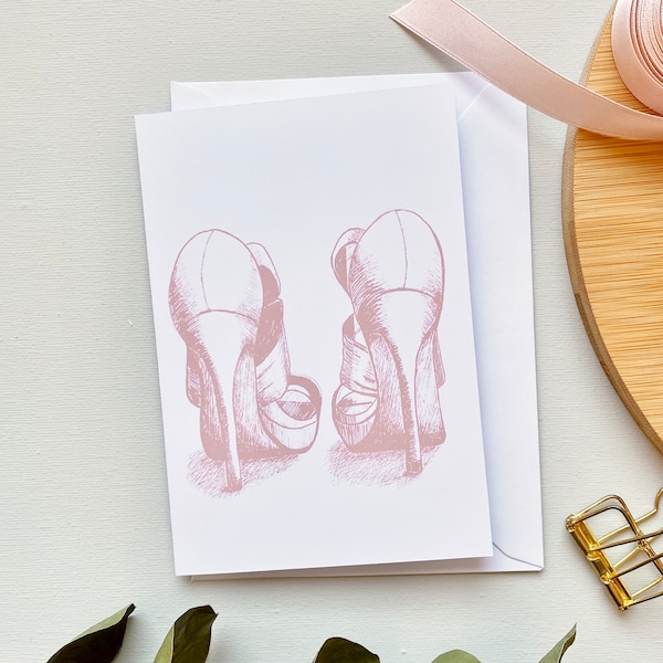 Shoe Greeting Card - Etsy