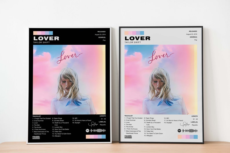 Personalized Album Cover, Custom Music Poster, Choose Your Favorite ...