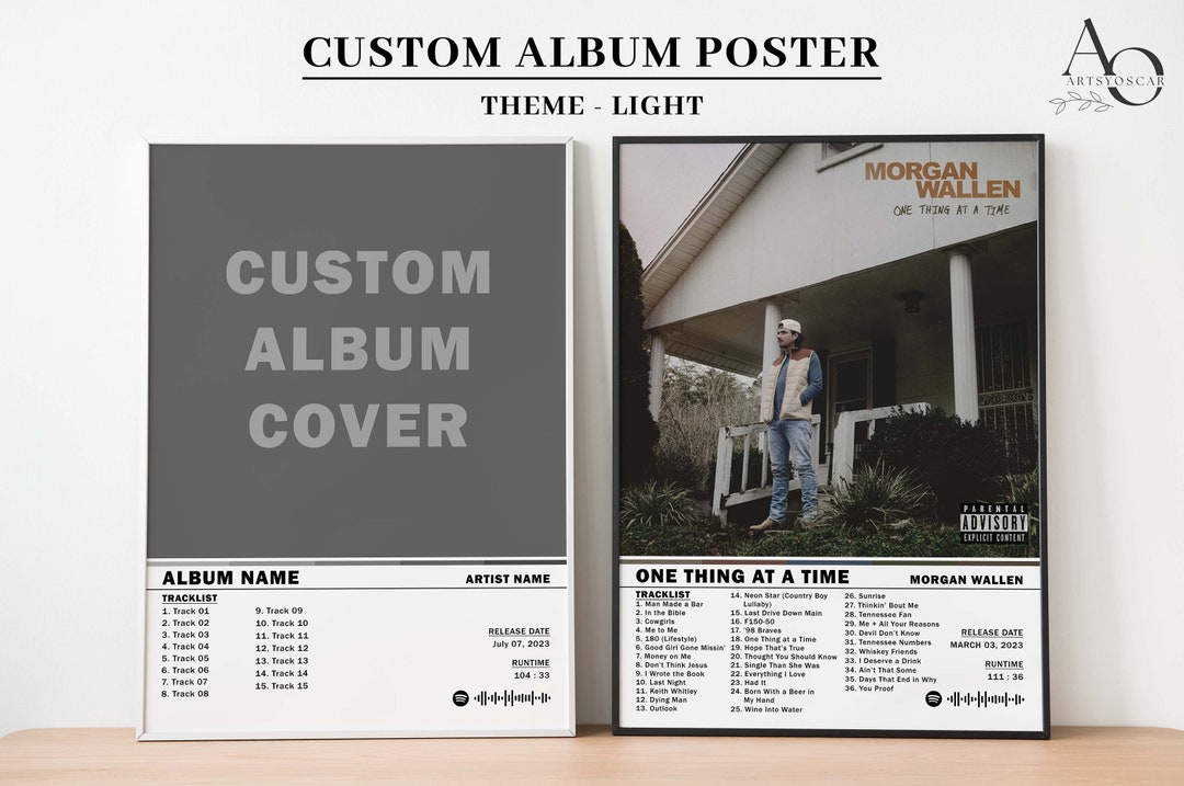 Choose Your Own Album Poster, Custom Album Poster, Music Gift Ideas ...