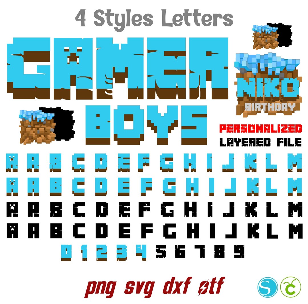 Baby Birthday Letters, Baby Boy Font Svg, Birthday Font, Kids Letters ...