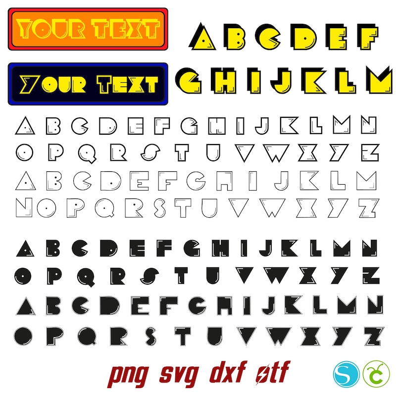 Pacman Svg - Etsy
