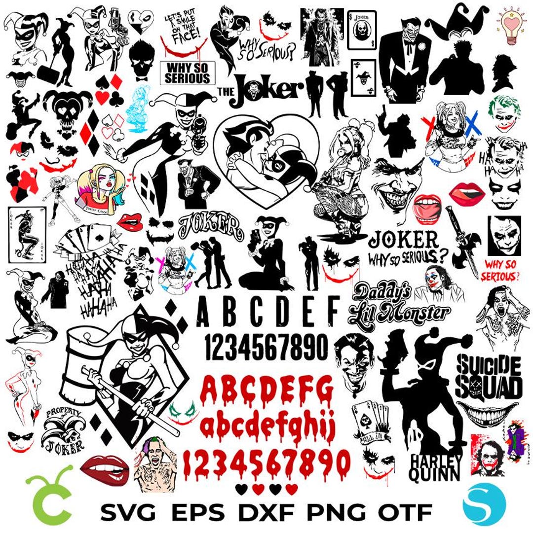 Horror SVG Bundle, Horror Letters Svg, Joker Font, Joker SVG Letters ...