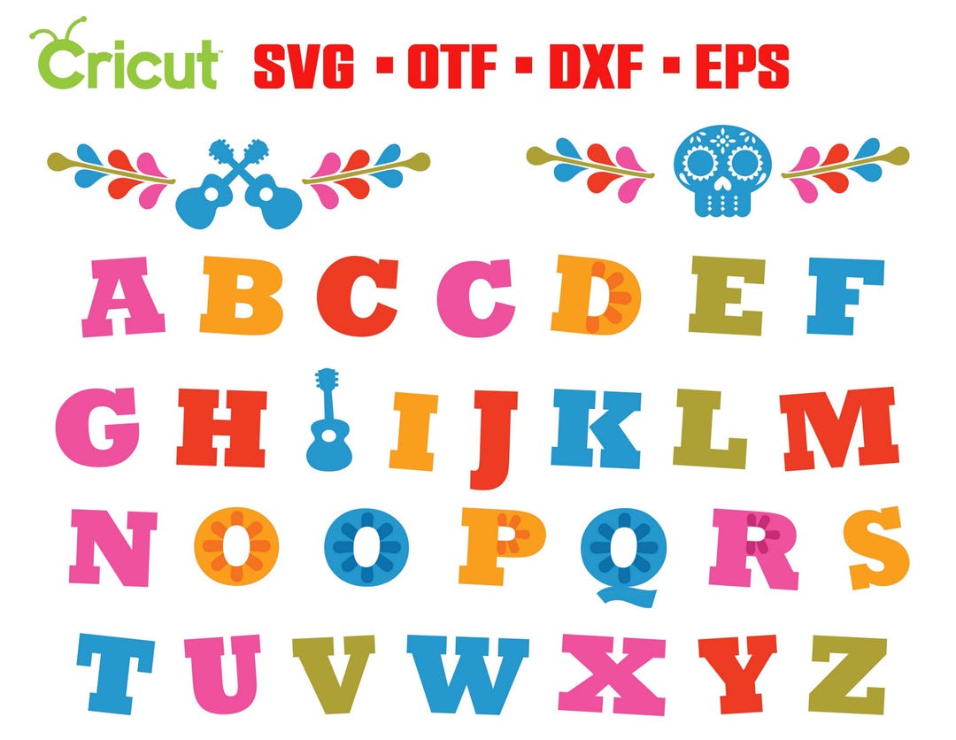 Cartoon Font OTF Cartoon SVG Alphabet Letters Cricut Color Font SVG ...