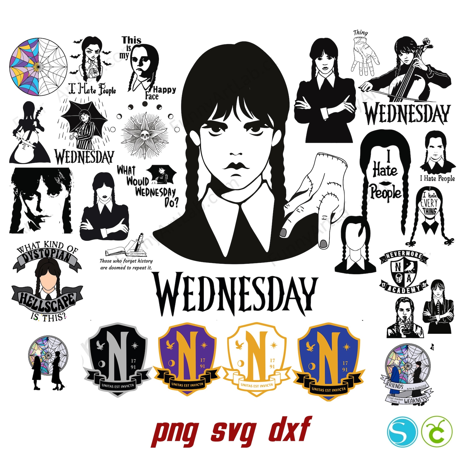 Gothic Svg Bundle, Gothic Girl Svg, Gothic Girt Vector Svg Gothic Girt ...
