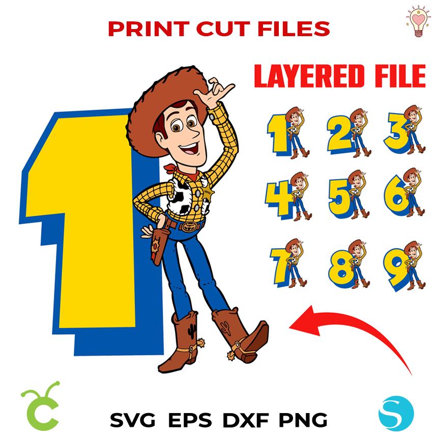Toy Story Svg, Toy Story Birthday Numbers Svg Cricut Toy Story Birthday ...