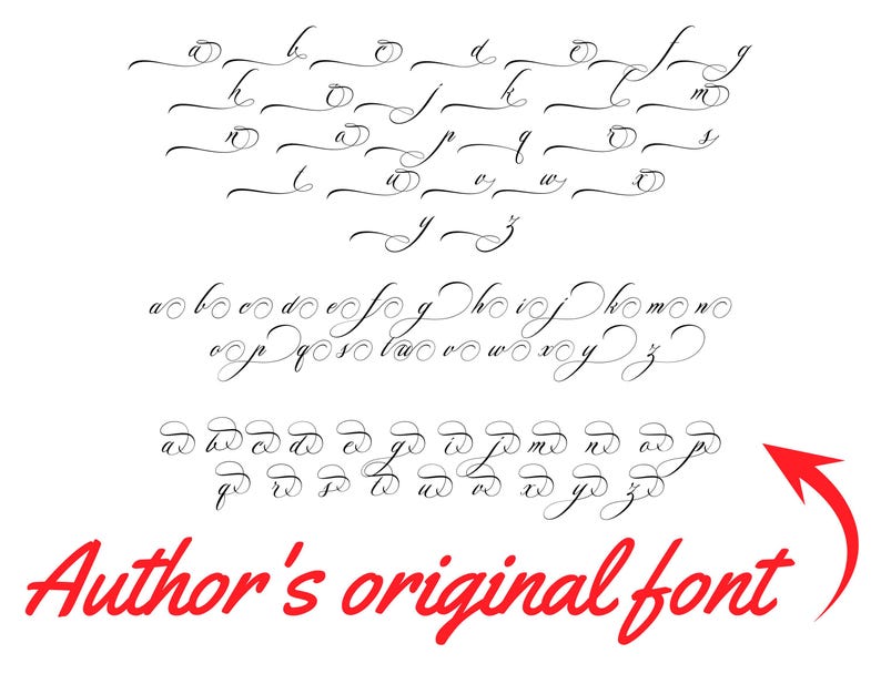 Wedding Font With Tails, Wedding Svg Cricut File, Calligraphy Font OTF ...
