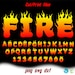 Flames Alphabet Watercolor Clipart - Fire Alphabet - Letters PNG ...