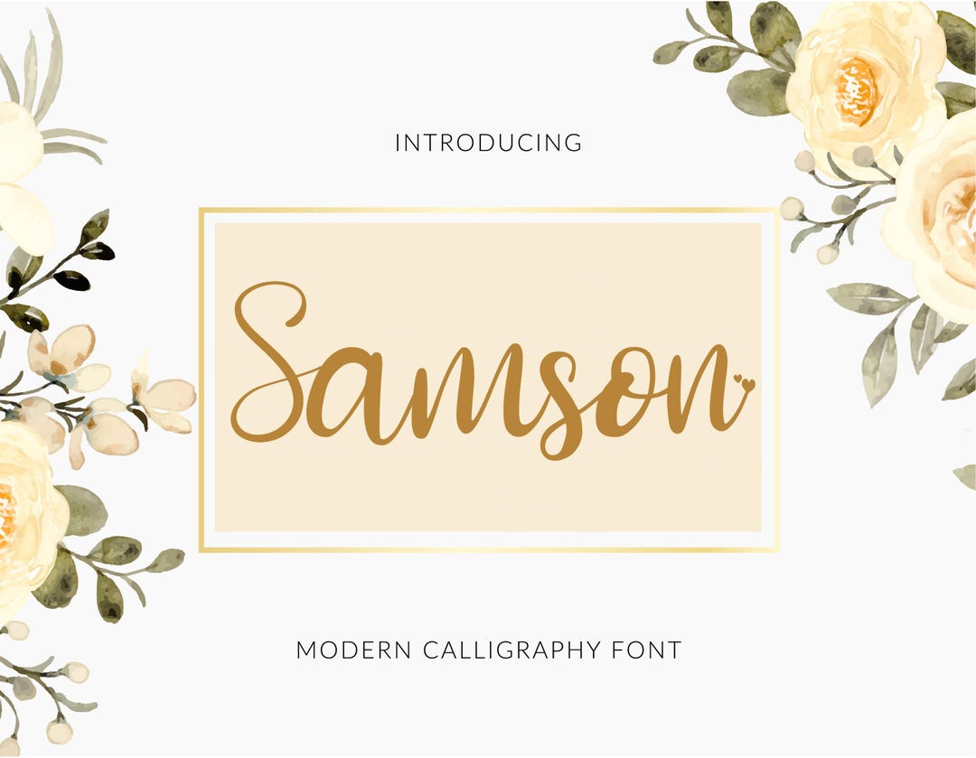 Calligraphy Font With Tails, Cursive Font, Wedding Font, Calligraphy ...