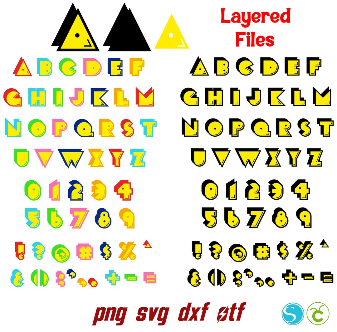 Arcade Gamer Font Svg Bundle, Gamer Font Svg, Arcade Gamer Letters ...