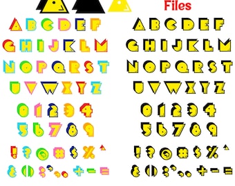 Arcade Gamer Font Svg, Arcade Gamer Letters Layered Cricut, Gamer Font ...