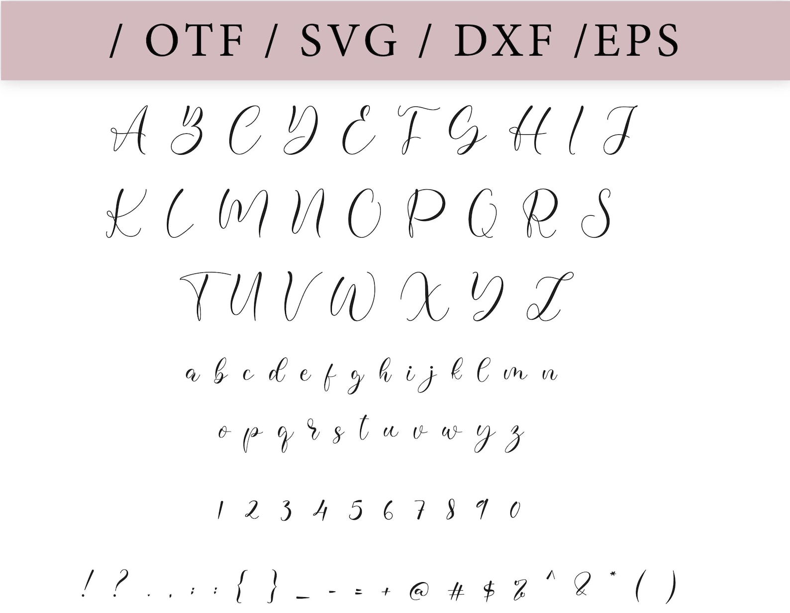 Calligraphy Font With Tails Wedding Font Svg Cursive Font Calligraphy ...