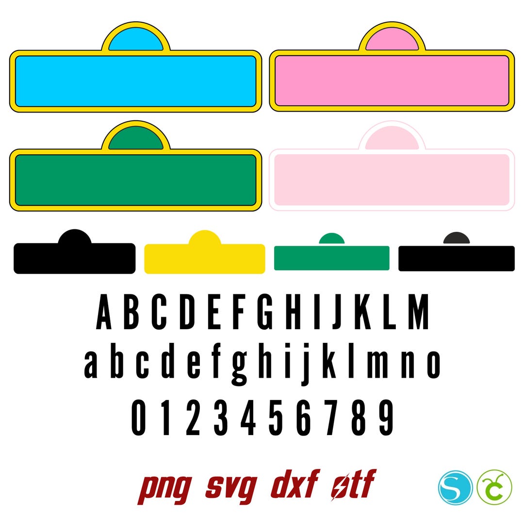 Street Sign Svg, Street SVG Cricut Layered Street PNG, Street Font Otf ...