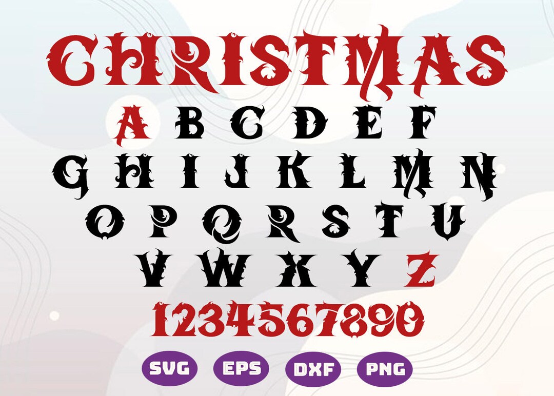 Christmas Font X-mas Font Christmas Svg Christmas Cricut Christmas ...