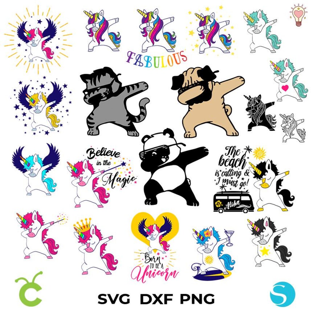 Dabbing Svg, Dabbing Bundle Svg, Dabbing Unicorn Svg Png, Dabbing ...