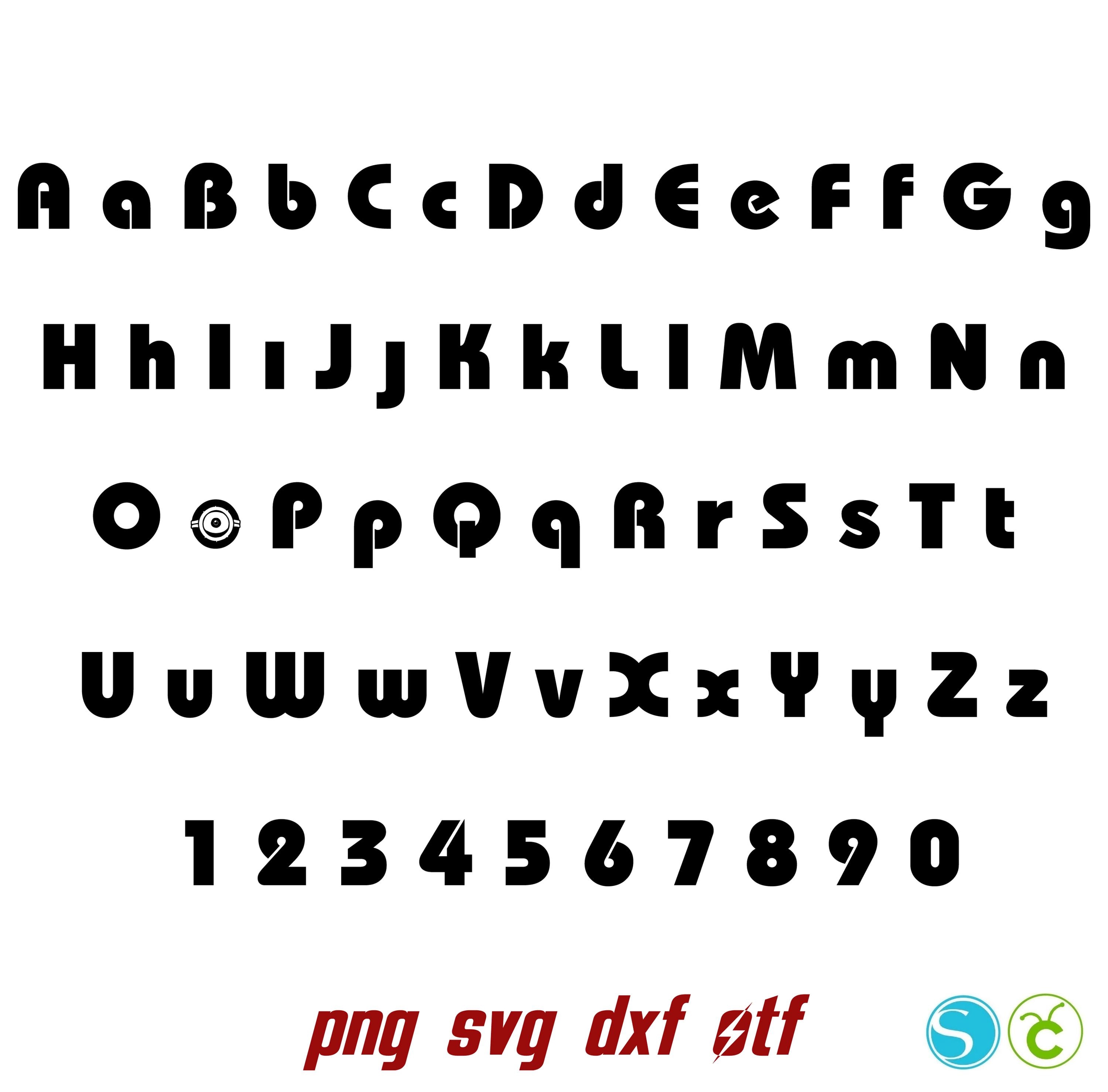 Fan Art Minions Letters Svg Cricut Minions Shirt Diy SVG Minions Font ...