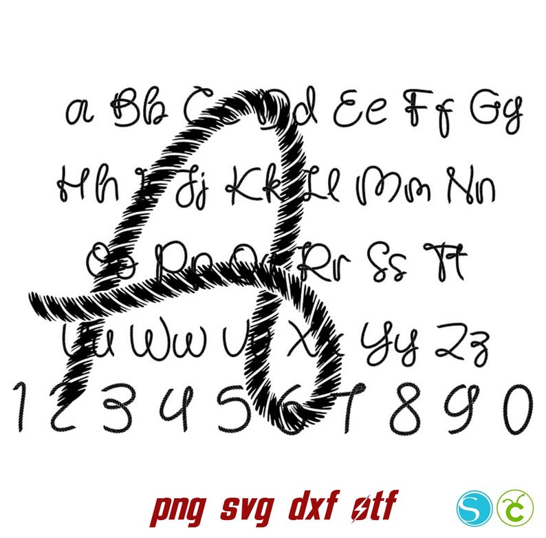 Cowboy Rope Font Svg Rope Letters Svg Western Font OTF Cowboy Letters ...