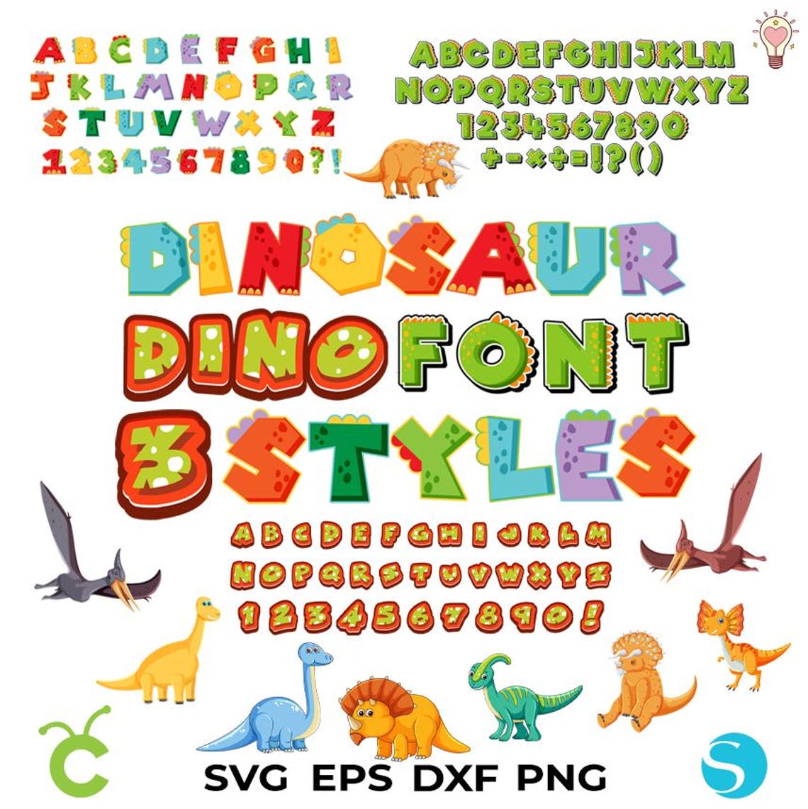 Dinosaur Letters SVG, Dinosaur Font SVG PNG, Baby Font Svg, Dino Font ...