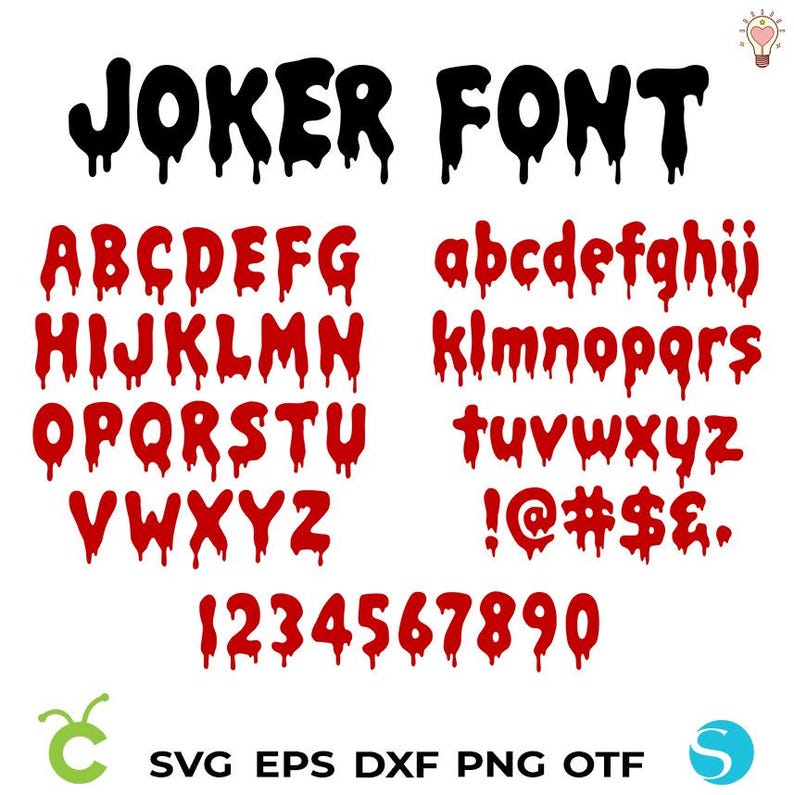 Horror SVG Bundle, Horror Letters Svg, Joker Font, Joker SVG Letters ...