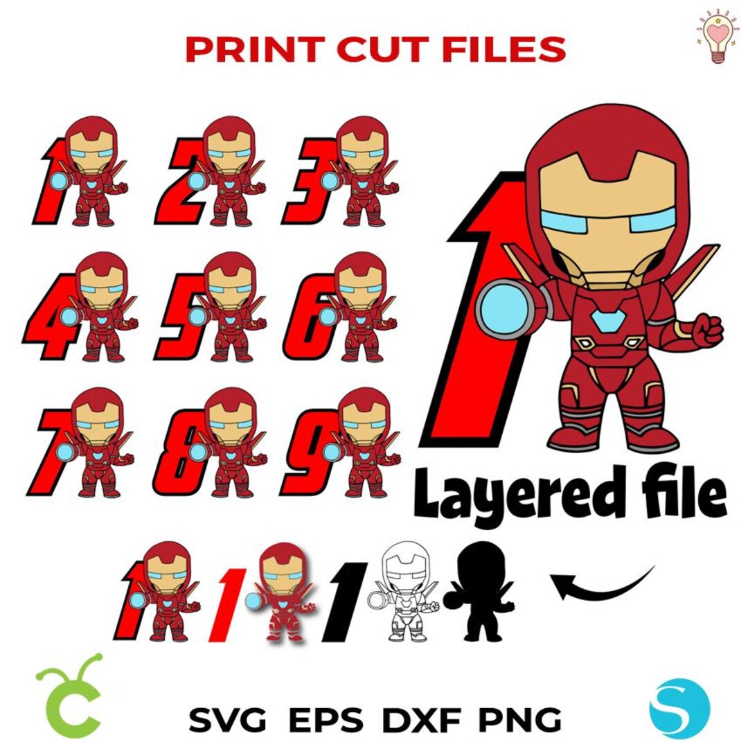 Baby Superhero Birthday Numbers PNG Print Superhero SVG Numbers SVG ...