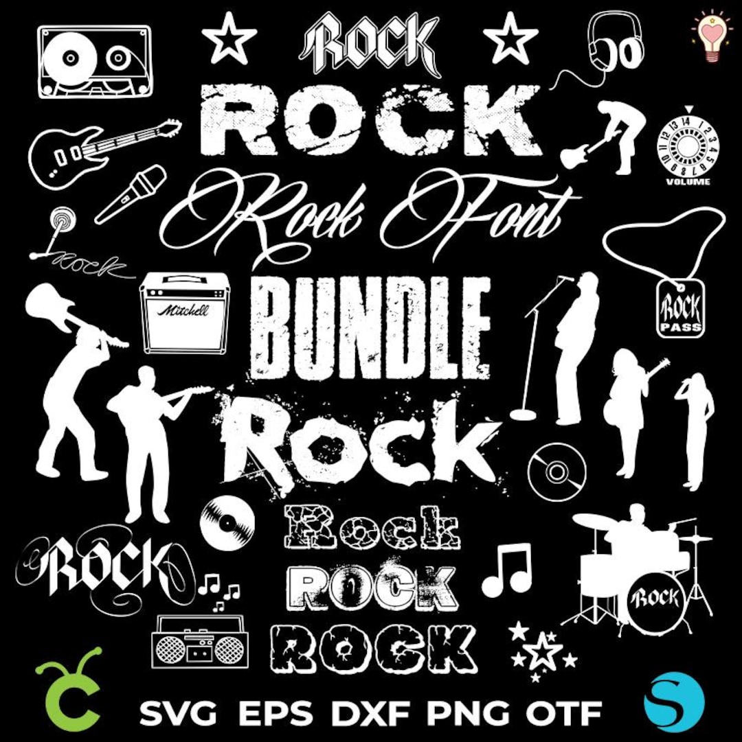 Rocks Font Bundle, Rock Letters SVG Cricut, Distressed Font Svg, Rock ...