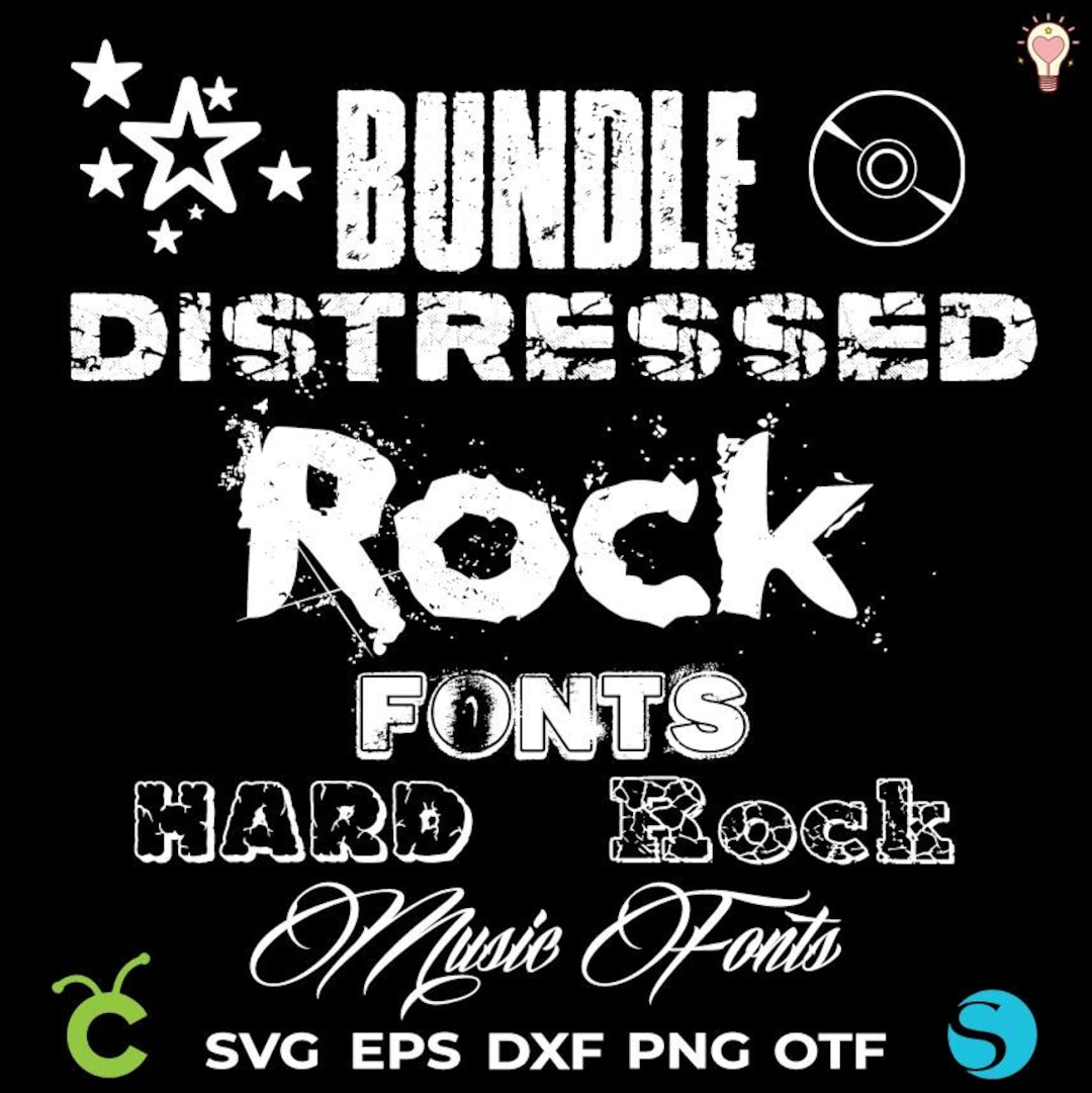 Rocks Font Bundle, Rock Letters SVG Cricut, Distressed Font Svg, Rock ...