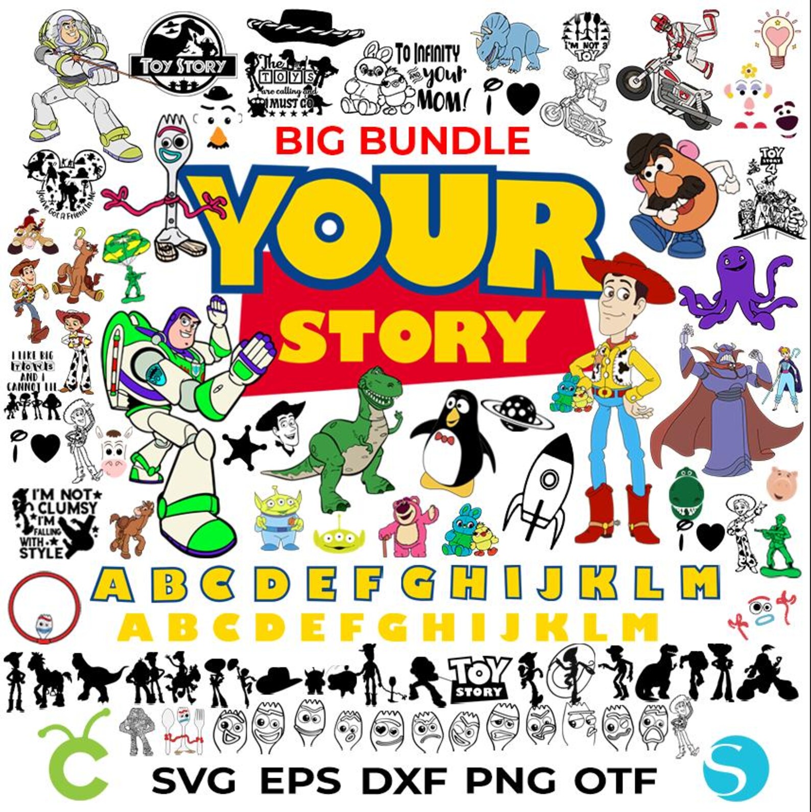 Toy Story Svg, Toy Story Bundle, Toy Story Birthday, Toy Story Letters ...