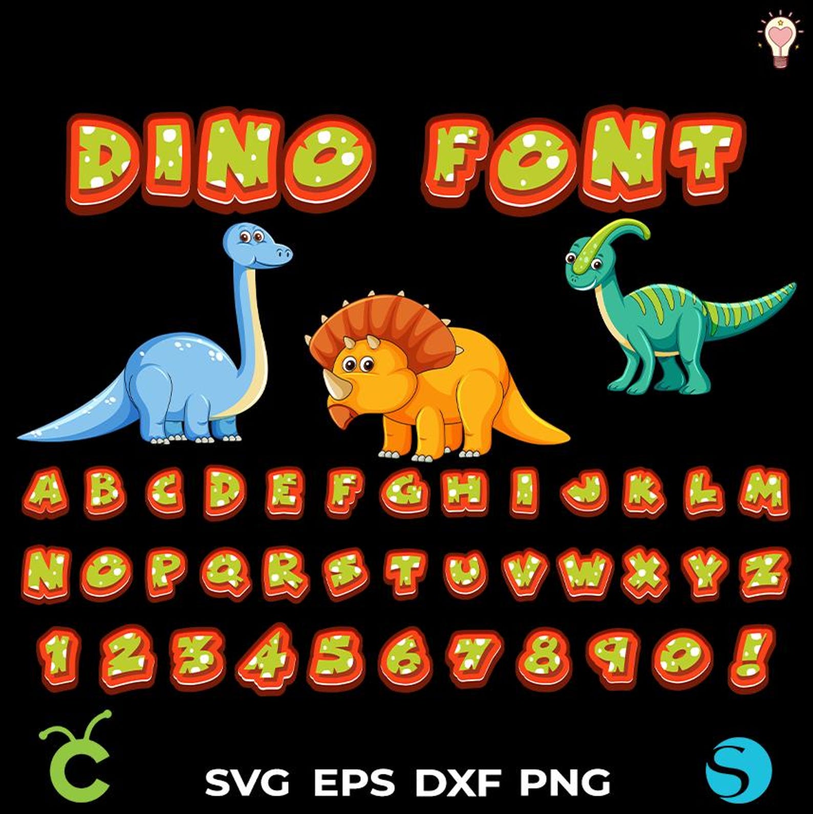 Dinosaur Letters SVG, Dinosaur Font SVG PNG, Baby Font Svg, Dino Font ...
