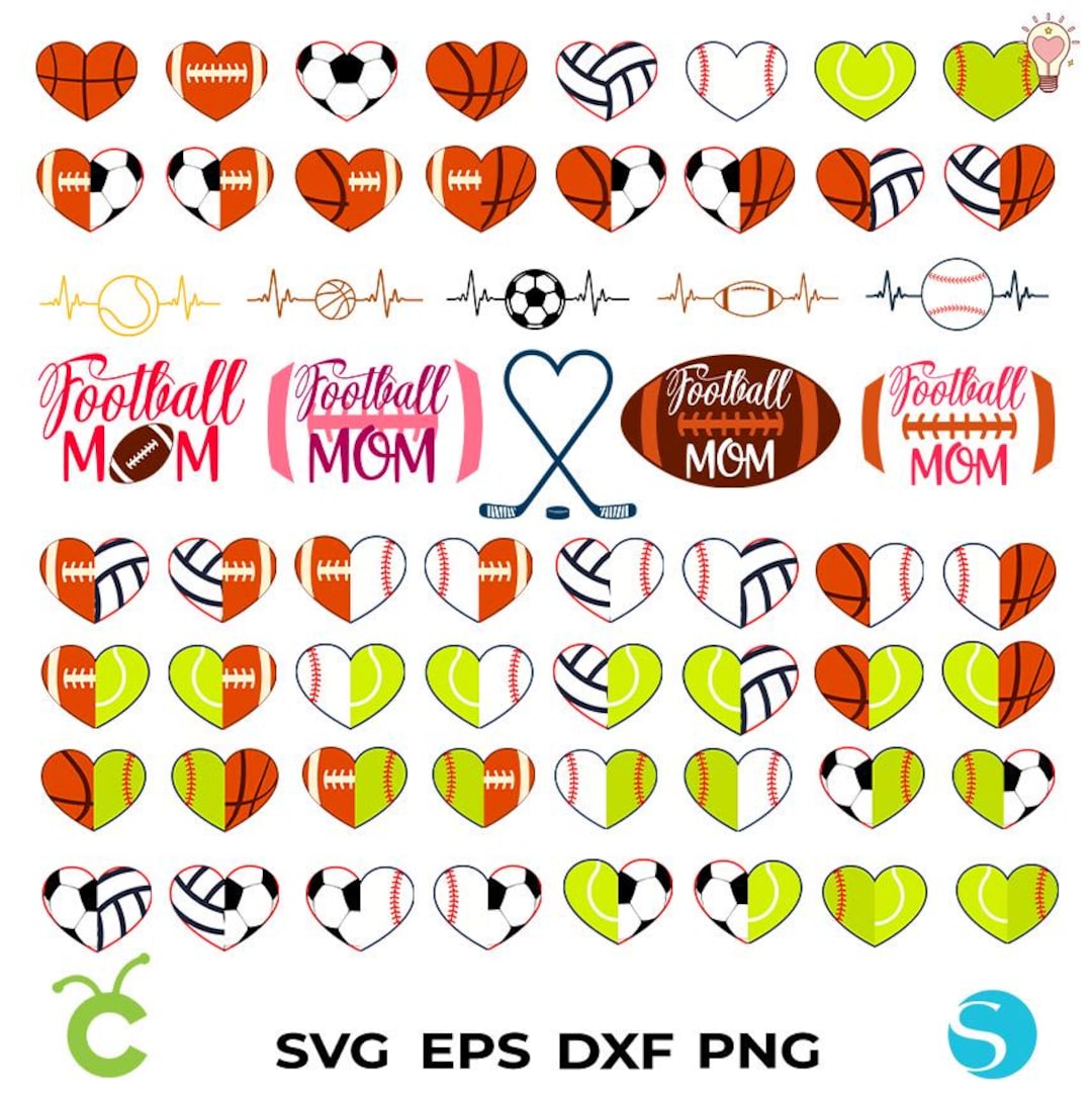 Sport Svg Bundle, Football Svg, Hockey Svg, Baseball Svg, Basketball ...
