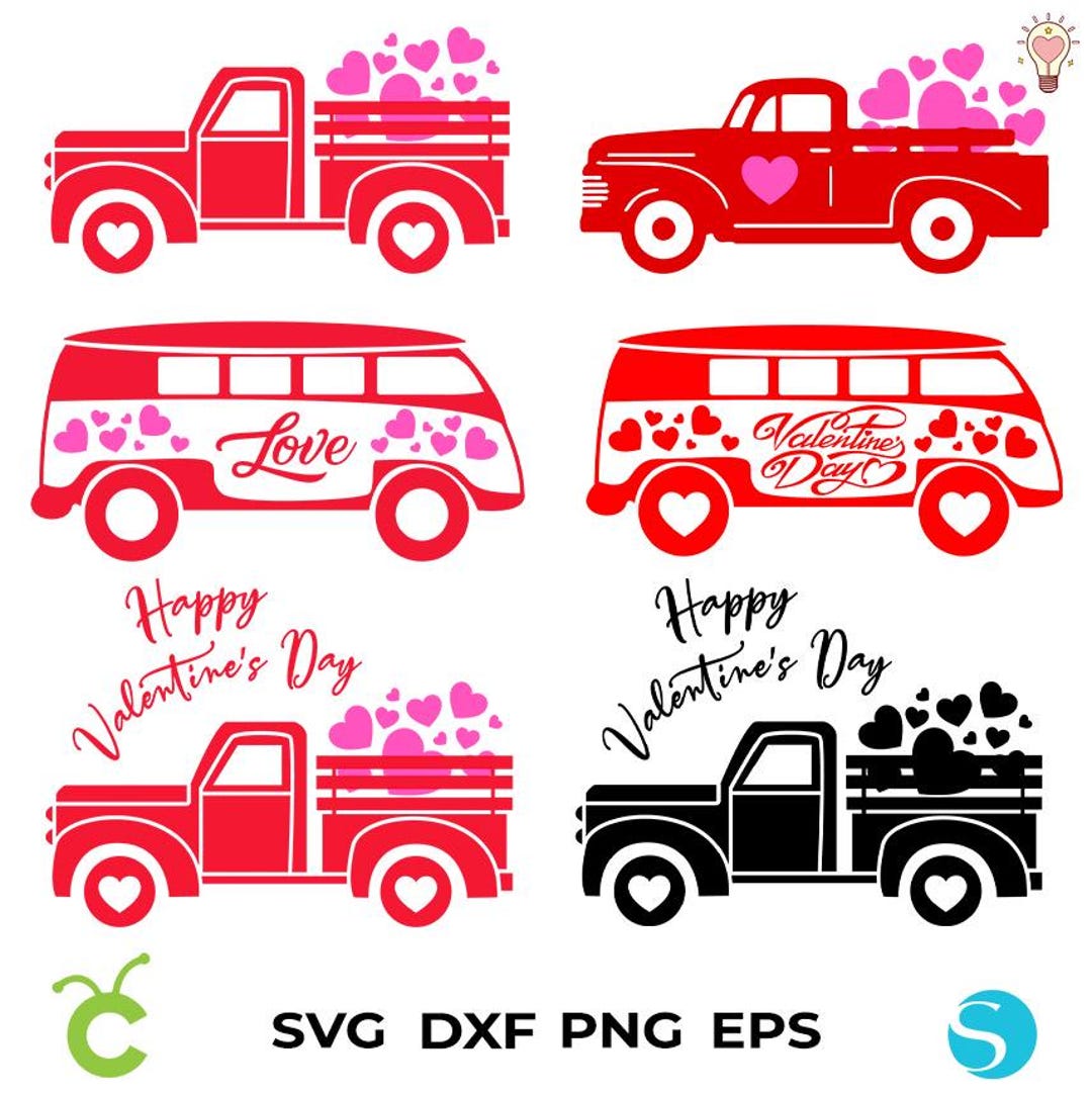 Valentines Day Svg, Hippie Bus Svg Cars Png, Love SVG, Girl Shirt Diy ...