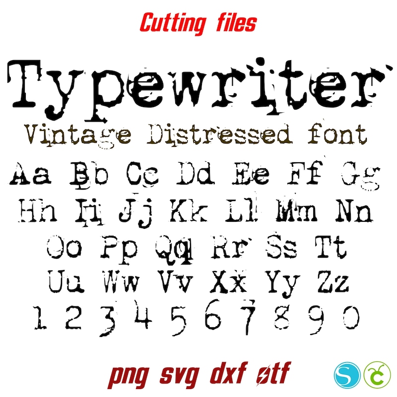 Typewriter Numbers - Etsy