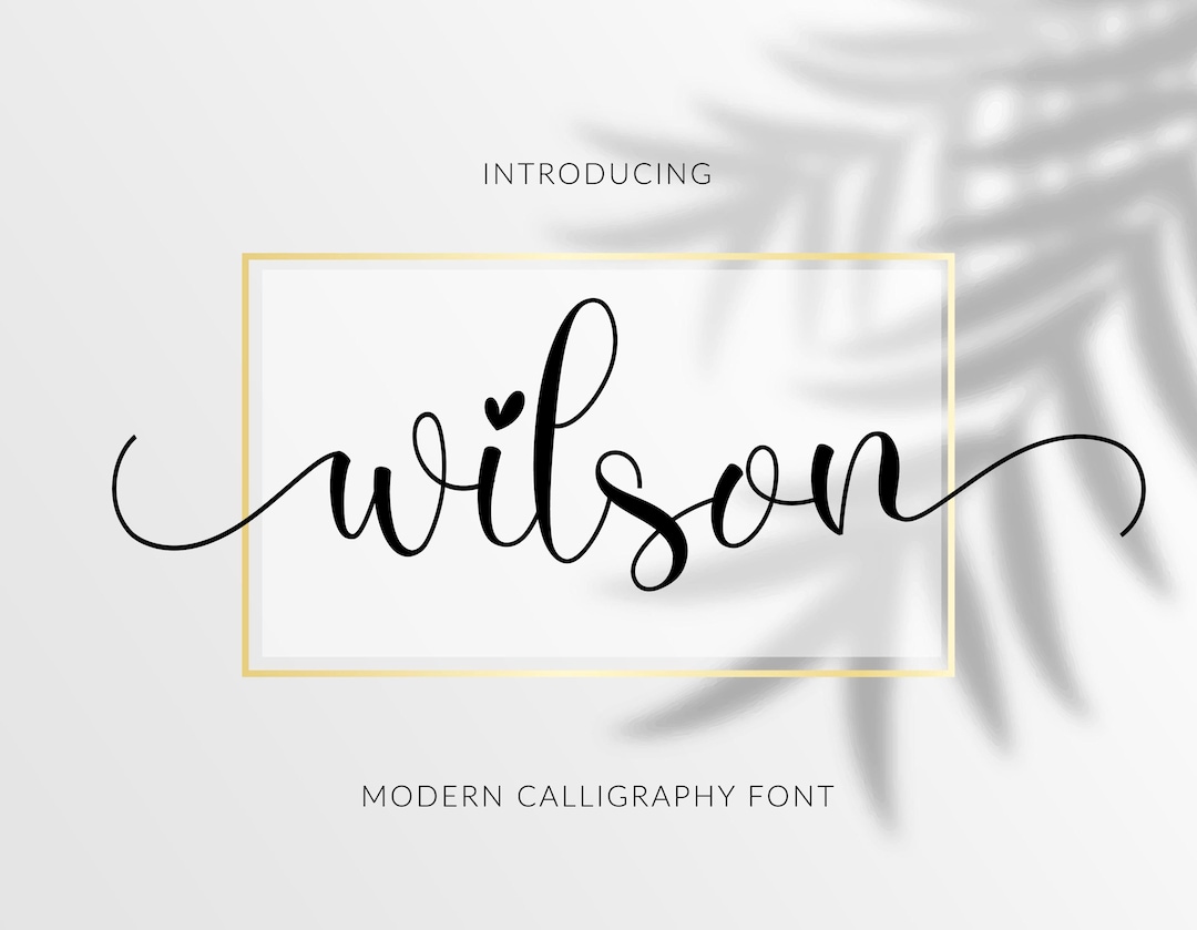 Wedding Font With Tails Cursive Font Otf Calligraphy Font Cut ...