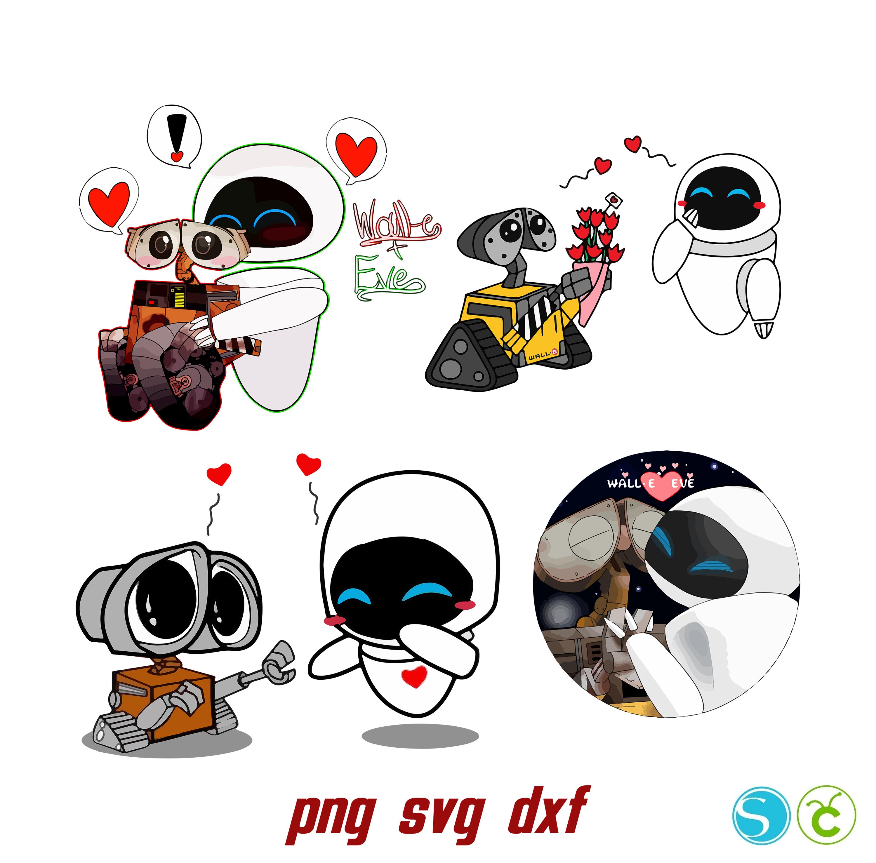 Wall E Y Eva Walli Y Eva Noah X Girl Illustrations ART Street