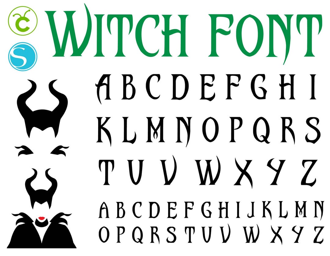 Witch Font OTF, Witch Letters Svg Halloween Letters SVG Cricut ...